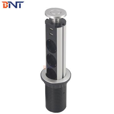 China Compact Pop Up Counter Outlet , Concealed Design Kitchen Worktop Power Sockets for sale