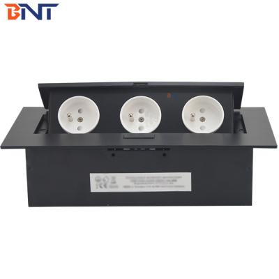 China available customized  with three french power for office room table pop up  socket for sale
