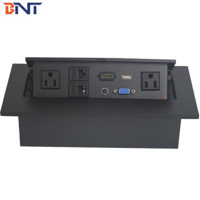 China no cable lengths square corner for office table multimedia table socket for sale