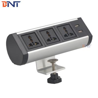China Audio System Use Desktop Power Outlet , Table Clamp Mount Power Outlet for sale