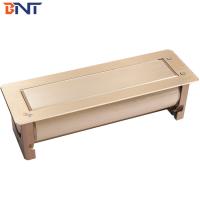 China Motorized Rotatable Conference Table Outlet Box Overturn Angle 180 Degree for sale