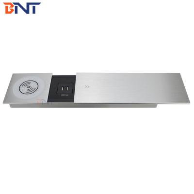 China Sliding Cover Pop Up Power Socket With Wireless Charger for sale