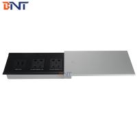 China Smart Desktop USB And Power Outlet Manual Sliding Design For High - Tier Office Table for sale