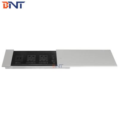 China Slide Cover Desktop Power Outlet , Smart Multifunction Table Mount Outlet for sale