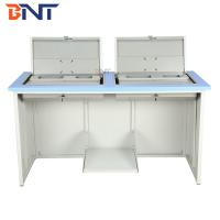 China Customizable Flip Top Computer Desk For Multimedia Classroom / Conference Room for sale