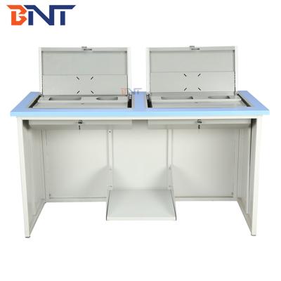 China Customizable Flip Top Computer Desk For Multimedia Classroom / Conference Room for sale