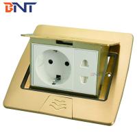 China EU power copper alloy material pop up floor socket for sale