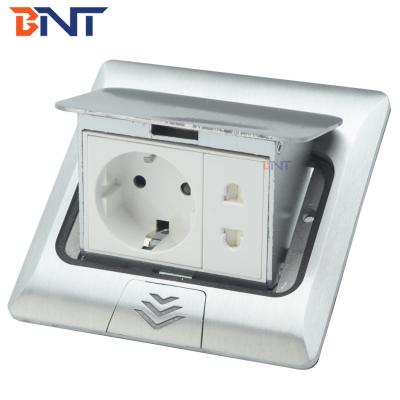 China silver  Stainless steel  material floor pop up socket box for sale