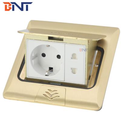 China hidden pop up type with EU plug floor pop up socket box for sale