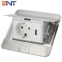 China Fashion Design Copper Alloy Nickel Plated Legrand Floor Socket For Hotel / Home for sale
