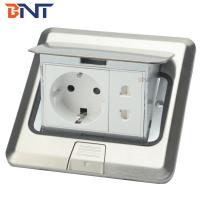 China Stainless steel  with EU power plug floor pop up socket for sale