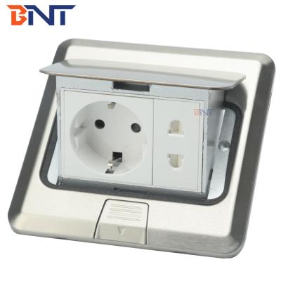 China Stainless steel  with EU power plug floor pop up socket for sale