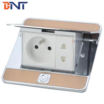 China zinc alloy  material with french power floor pop up socket for sale