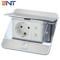 China EU plug silver pop up type floor socket box for sale