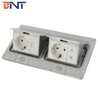 China Silver /  Gold Pop Up Socket , Waterproof Pop Up Electrical Outlet for sale