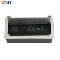 China universal power strip with clamshell brush socket for office furniture system for sale