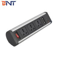 China Modern Office Table Clamp Mount Power Outlet With Metal Bracket for sale