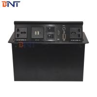 China Professional Hydraulic Pop Up Socket With Double USB Charger Interfaces for sale