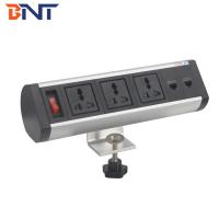 China Aluminum Alloy Clamp On Desk Multimedia Socket For Meeting Room / Training Room for sale