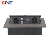 China High Class Office Pop Up Socket With Double EU Standard Power Plug for sale