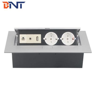 China Professional Desktop Pop Up Power Outlet , Pop Up Hidden Power Socket for sale