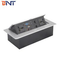 China Pop Up Desktop Power Sockets With Zinc Alloy Material Surface Panel for sale