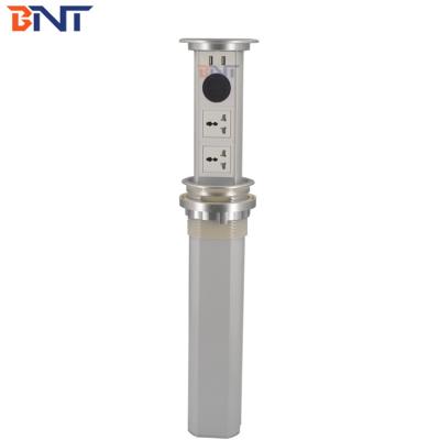 China Smart Home Kitchen Electric Vertical Lifting Pop Up Outlet with Wireless Phone Charger and Bluetooth Speaker for sale
