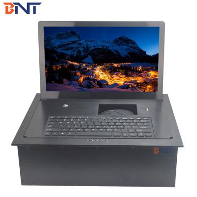 China Electrical Motorized Flip Up Monitor Lift Conference Desk Solution With 21.5 Fhd Screen for sale