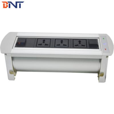 China Aluminum Alloy Electric Flip Up Outlet For Meeting Room / Training Room for sale
