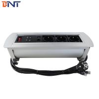 China Brushed Aluminum Alloy Table Pop Up Power Data Connector For  Conference Room for sale