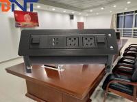 China Electric Rotating 2mm Panel Thickness  Silver Table Pop Up Hidden Connector for sale