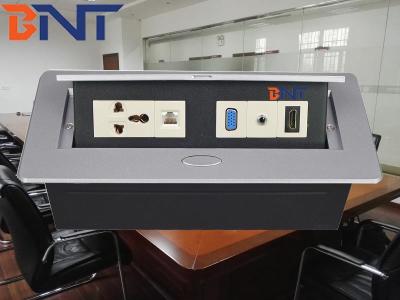 China Silver Color  Desktop Pop Up  Power Data Socket HDMI Interface Zinc Alloy Panel  BD610 for sale