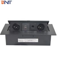 China No MOQ 3mm Panel Thickness Tabletop Hidden Socket With USB Charger Interface for sale