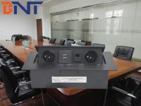 China Available Customized Made As Required  Black Tabletop Pop Up Power Data Jack With 1.5m Power Cord for sale