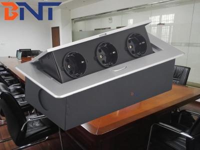 China 110~240V  Rated  Voltage  White Round  Corner  Desk Power Data Socket for sale