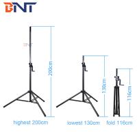 China with aluminum alloy tray 116cm fold length professional tripod stand for sale
