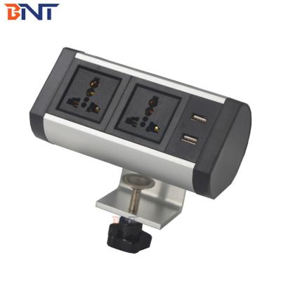 China Mounted On Table Edge Round Design 250V Desktop Power Outlet for sale