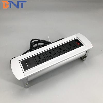 China Manual Overturn Conference Hidden Desktop Socket for sale