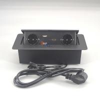 China Hidden Znic Alloy USB Data Tabletop Pop Up Socket for sale
