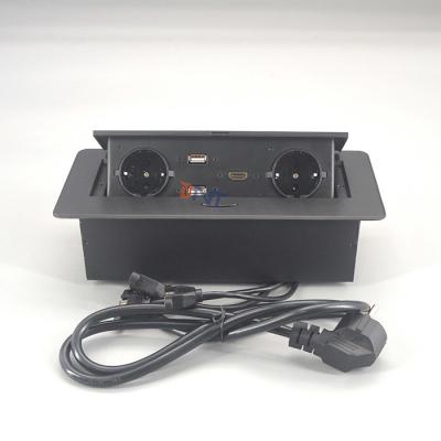 China Hidden Znic Alloy USB Data Tabletop Pop Up Socket for sale
