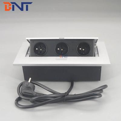 China Zinc Alloy Desktop Hidden Pop Up Power Outlet for sale