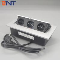 China Modular Hidden Zinc Alloy Tabletop Power Socket for sale