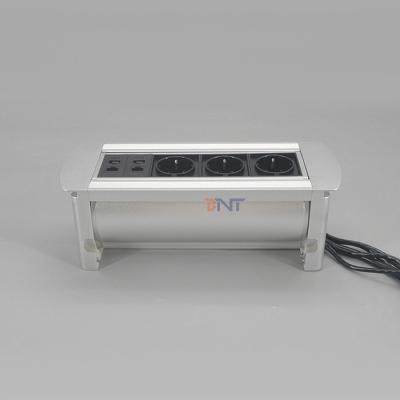 China Surface Mounted Manual Overturn EU Power Socket Outlet for sale