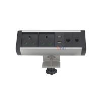 China Usb Port 3 Ways Clamp On Conference Table Socket for sale