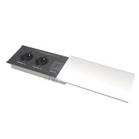 China ROHS Wear Resistant Slide USB Desktop Power Socket for sale