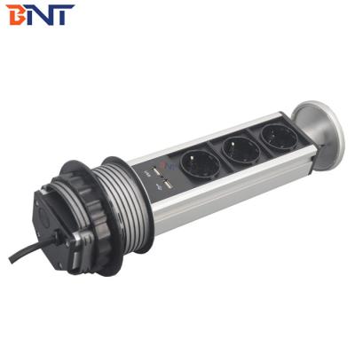 China Pop Up Column Kitchen Desk Hidden Socket With EU Power for sale