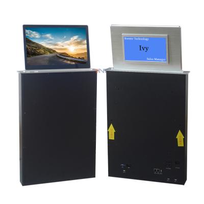 China Anti Pinching RS232 Retractable Motorized Monitor Lift for sale