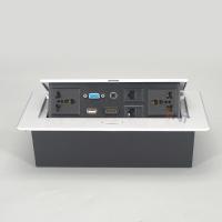 China Pop Up Table Mount Hidden Desktop Power Socket Zinc Alloy for sale