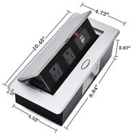 China Zinc Alloy Concealed Mounted Power Outlet Sockets for sale