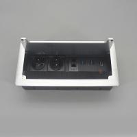 China USB 3.0 Brush Flip Up Power Outlet For Office Table for sale